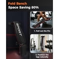 Foldable Weight Bench - Adjustable Incline Decline Workout Bench for ...