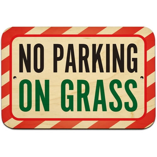 No Parking On Grass Sign - Walmart.com
