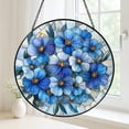 Decorative Fantasy Coastal Scene Stained Glass Style Suncatcher ...