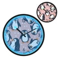 BZSMCE Voice Activated LED Night 12in Clock 12in Clock with Cute ...