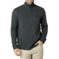 Chaps Men's Flatback Rib Westport Quarter Zip Mockneck Knit- Sizes XS ...
