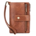 2026 New RFID Anti Skimming Trifold Wallet For Women, Retro Large ...