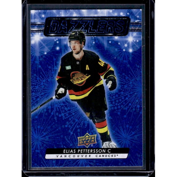 2023-24 Upper Deck Elias Pettersson #DZ-95 Dazzlers Blue - Walmart.com