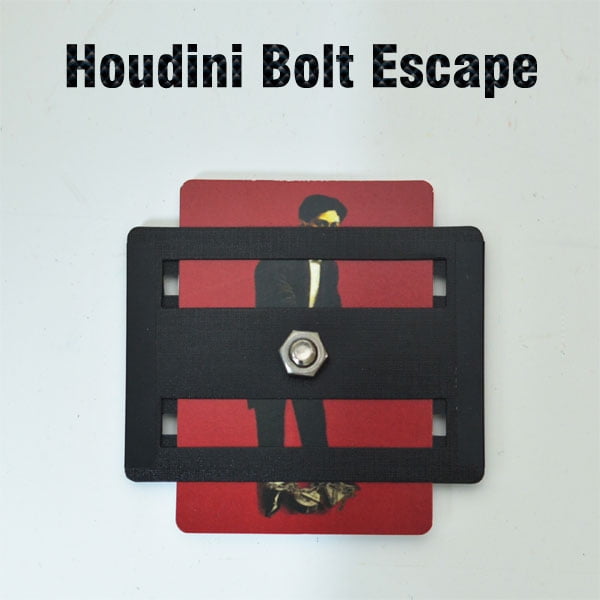 MilesMagic Magician's Houdini Bolt Escape Card Frame Gimmick Nut Lock ...