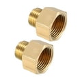 Brass Pipe Fitting, Adapter G1/4 Male x G3/8 Female Coupling 2pcs - Walmart.com