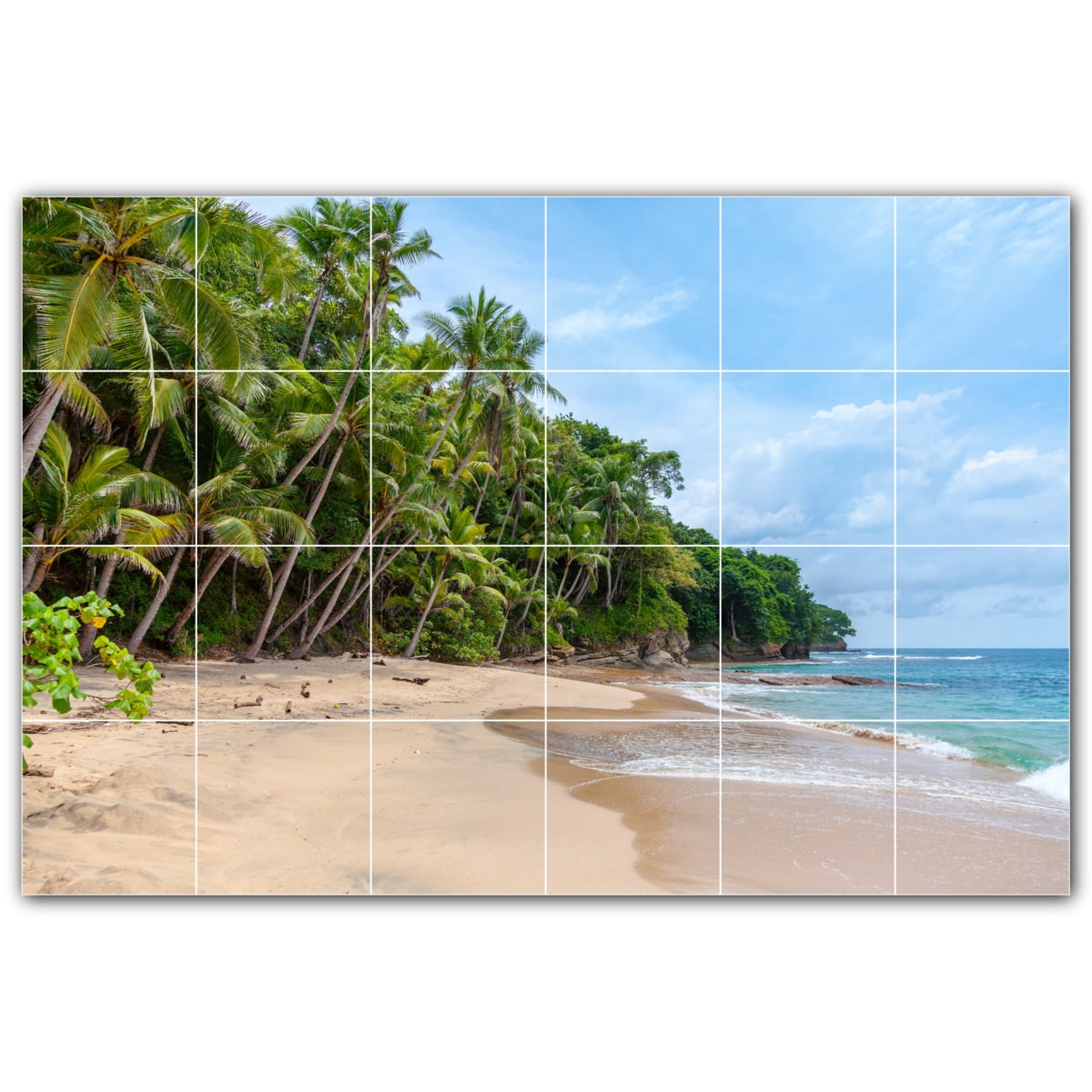Picture-Tiles.com: Beach Ceramic Tile Wall Mural WAL500098-64XL. 72"W x ...