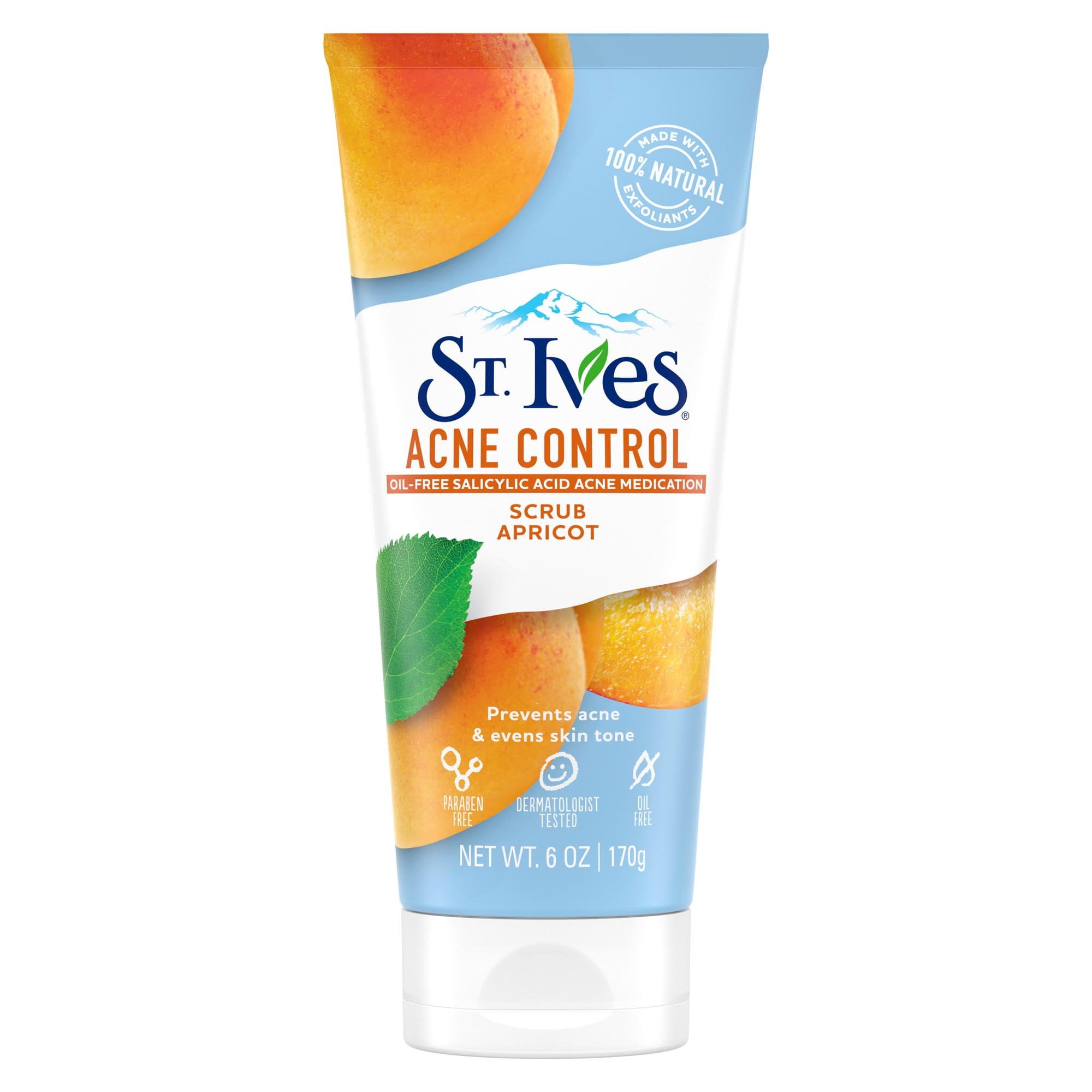 2 Pack - St. Ives Acne Control, Apricot Scrub 6 oz - Walmart.com