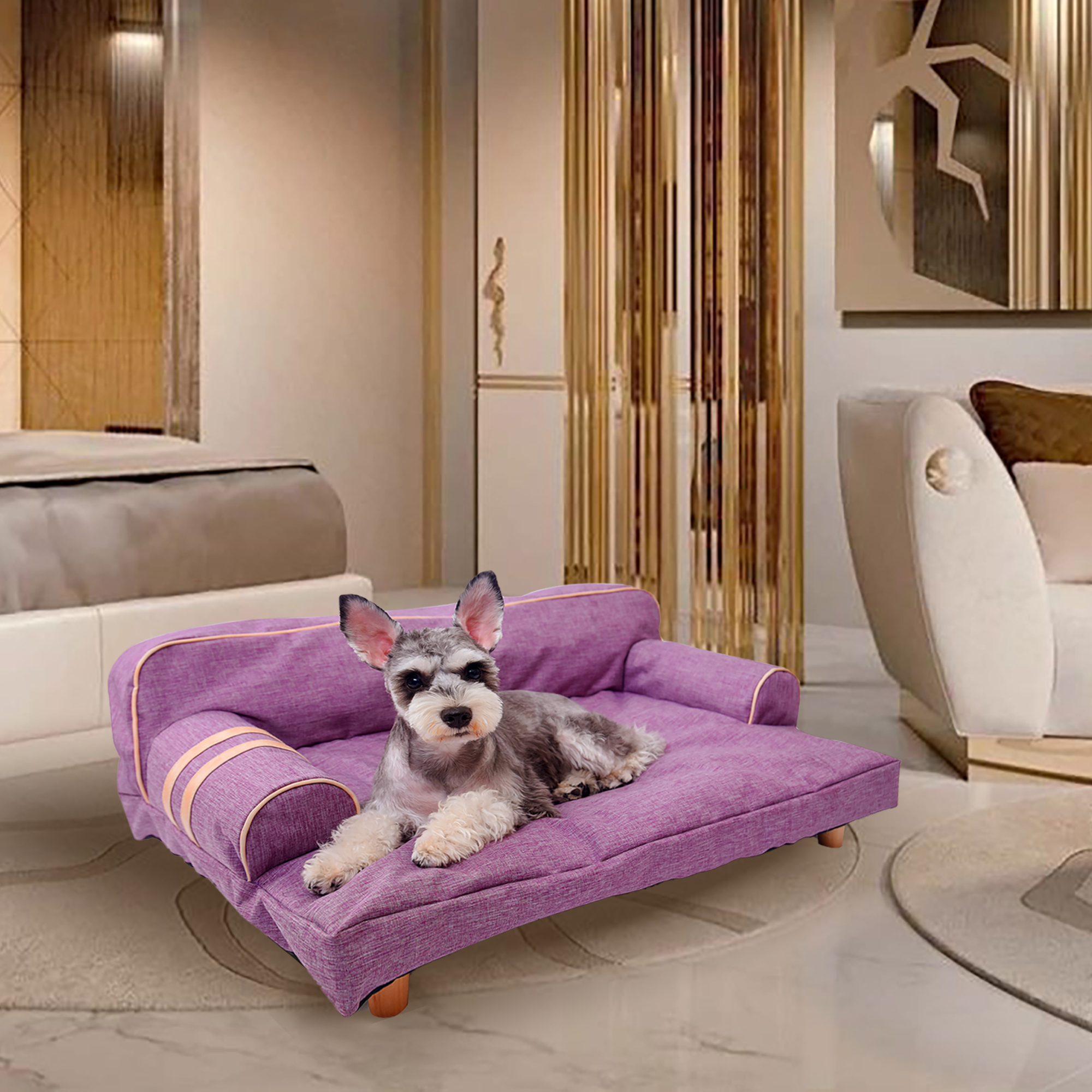 Pet Supplies Dog Bed Machine Washable Anxiety Dog Sofa Bed 50x50x15cm Pet Supplies Dog Bed Machine Washable Anxiety Dog Sofa Bed 50x50x15cm
