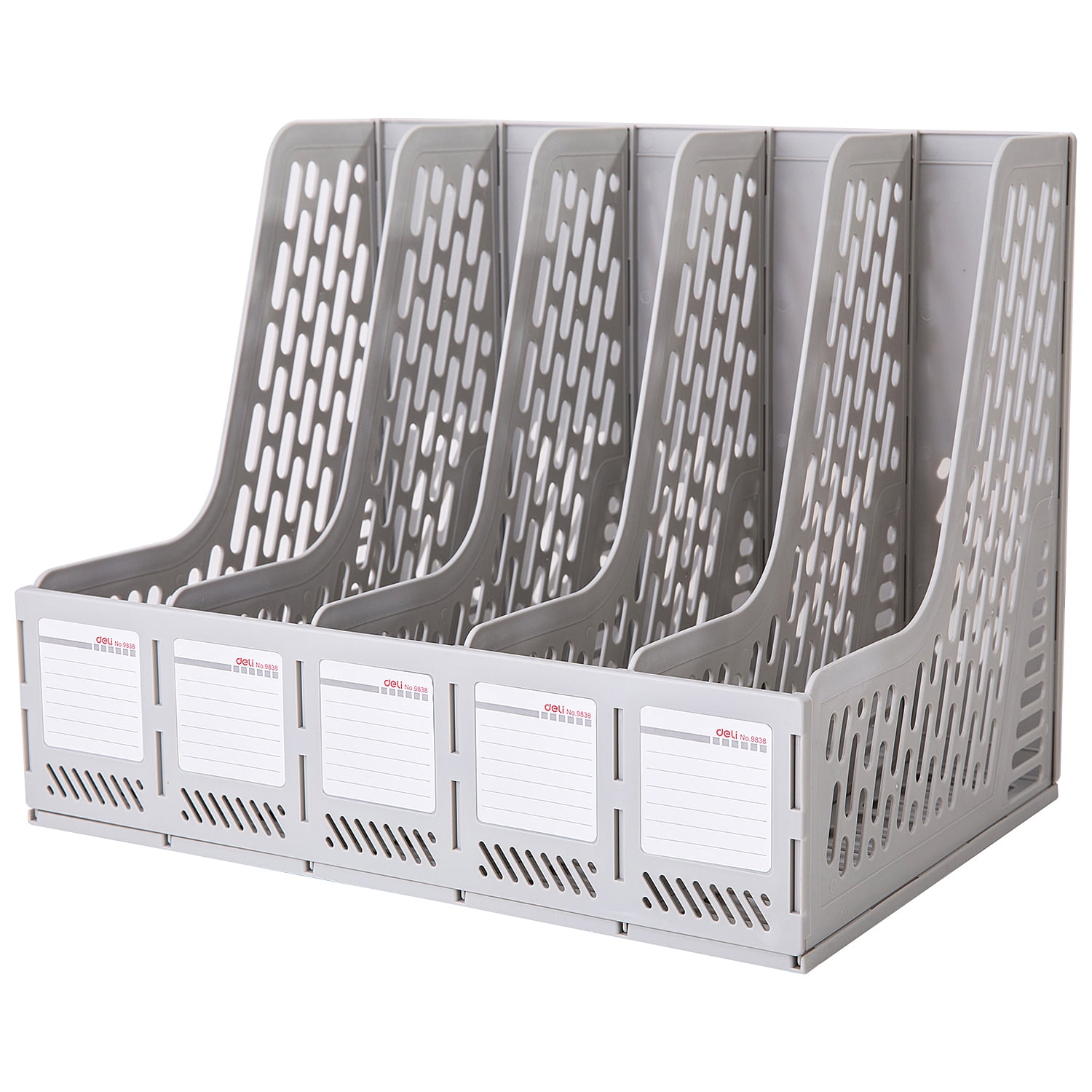 Deli 10.9" Matte Black Plastic 5-Tier Magazine Holder - Walmart.com