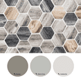 The Tile Life Honeycomb Greige 1.88x1.88 Glass Backsplash Wall Tile ...
