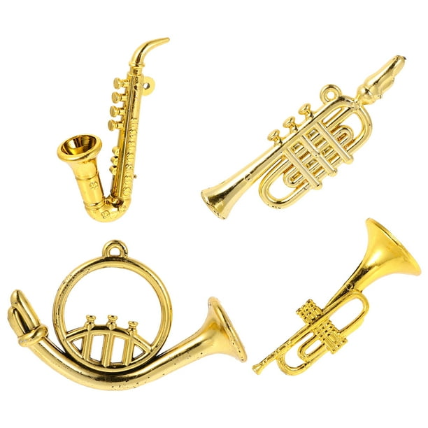 Mini Model Miniature Instrument Trumpet Dollhouse Toys Musical Sax ...