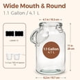 6-Pack 17oz Short Glass Jars for Drawers, Small Airtight Food Canisters ...