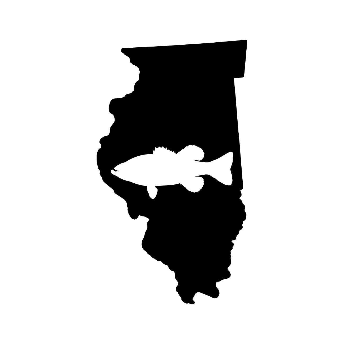 Illinois Bass Sticker Decal Die Cut - Self Adhesive Vinyl ...