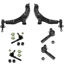 TRQ 8 Piece Steering & Suspension Kit Control Arms Tie Rods Sway Bar ...