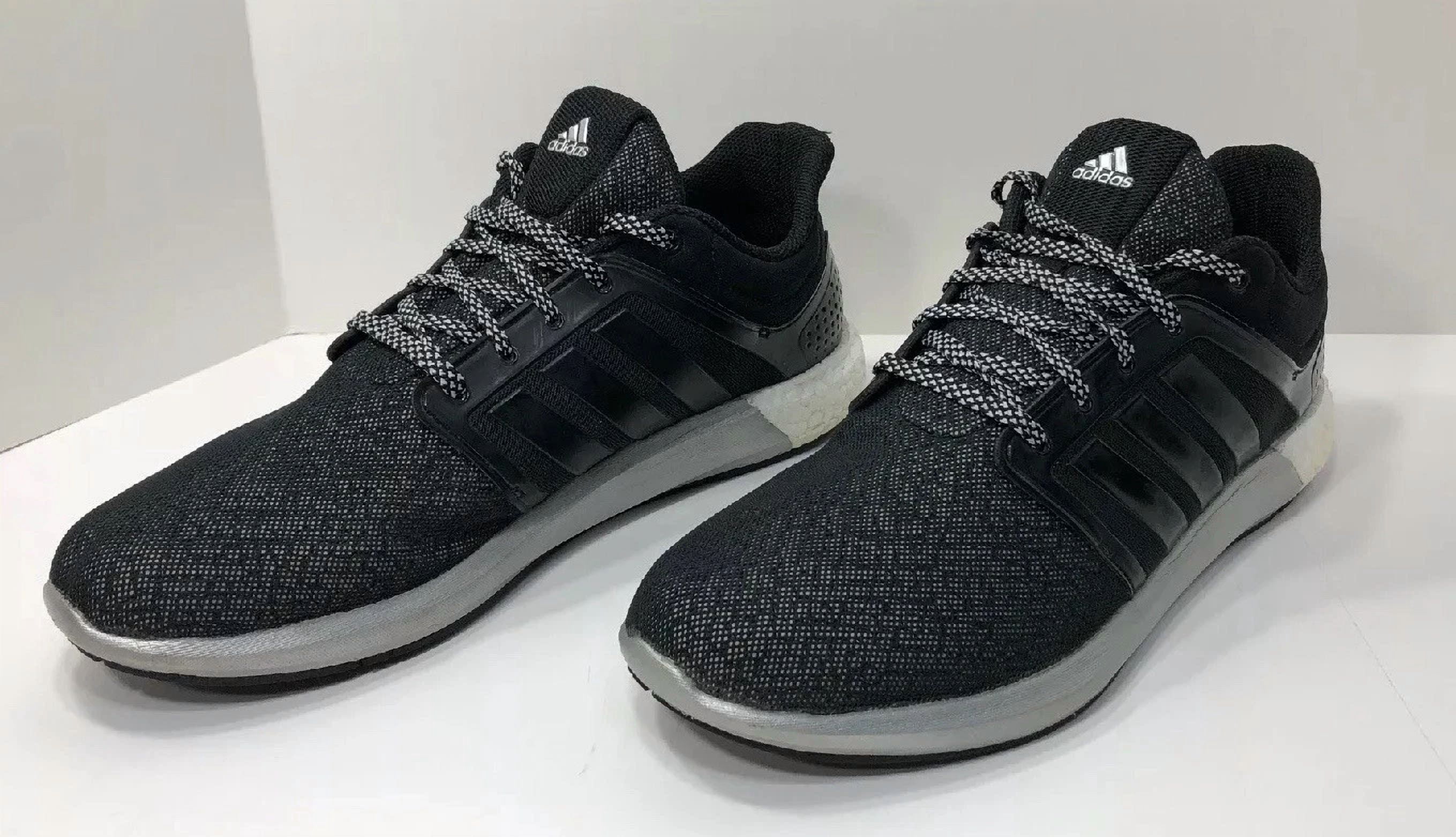 Adi - das Boost Men’s Running Casual Shoes Sz 11.5 Black Art AQ6714 w ...