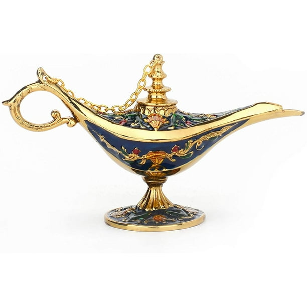 FFIY Magic Genie Lamp Wishing Trinket Box Classic Vintage Ornaments ...