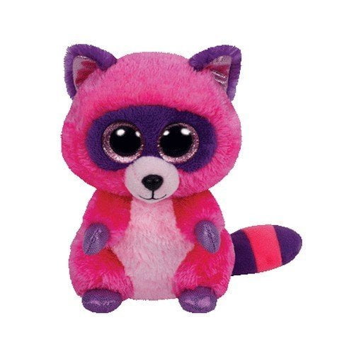 Ty Beanie Boos Roxie The Pink/Purple Raccoon Plush - Walmart.com ...