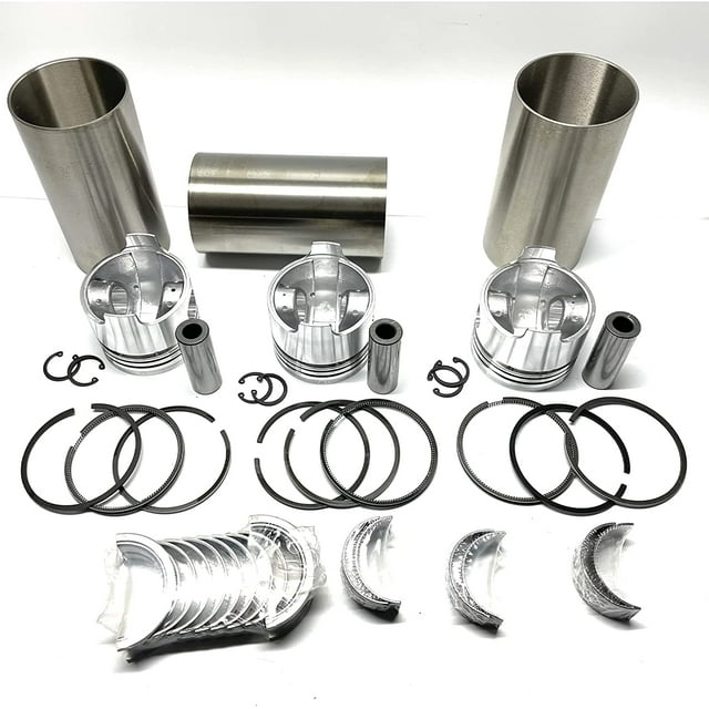 Piston set + cylinder liner + bearing set Compatible with L3E ...