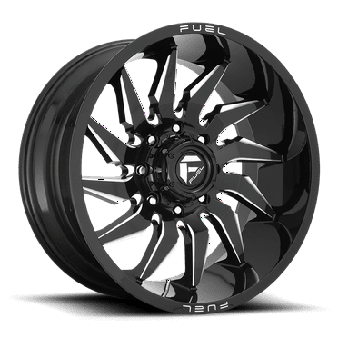 Fuel D741 Runner 22X8.25 8X200 -202Et 125.1Cb Gloss Black Milled Wheel ...