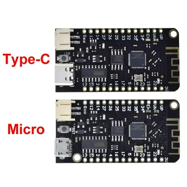 Placa de desarrollo MicroPython ESP32 V1.0.0 Rev1 Wifi Bluetooth 4MB FLASH para MICRO-Type Negro ...