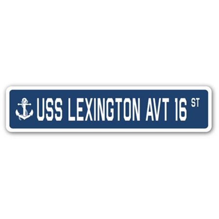 SignMission SSN-624-Lexington Avt 16 6 x 24 in. A-16 Street Sign - USS ...