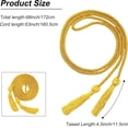 9 Pieces Gold Graduation Honor Cords, Grad Tassel Cords 68 Inch ...