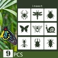Sorrowso 9Pieces Insect Stencils Reusable PET Templates for Kids ...