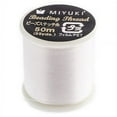 MIYUKI Nylon Beading Thread B White, 50m Spool, 0.203mm Diameter, DIY ...