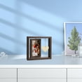 Nerooy Vintage Home Decor Rotating Photo Frame Rustic Wood Picture ...