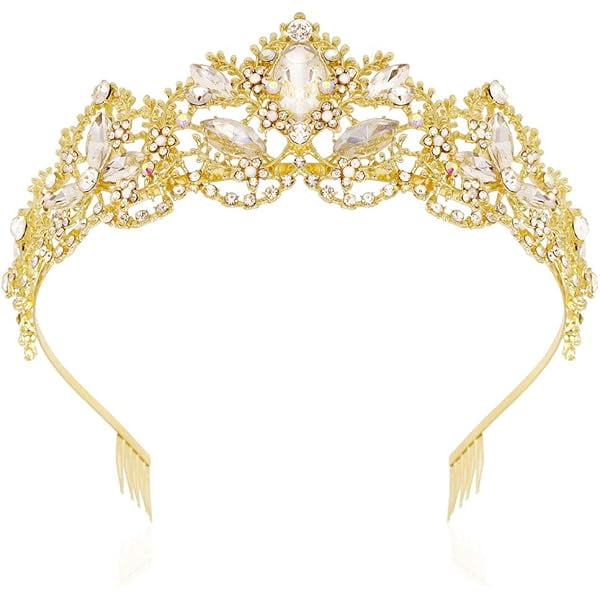 wonima44 NODG Gold Tiaras Crowns for Women Girls Tiara with Comb ...