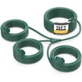 15FT Outdoor Green Extension Cord with Multiple Outlets, Evenly Spaced ...