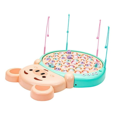 Fishing Game Toy Set for children age 3 Above, Cartoon Pig Rotate Board ...