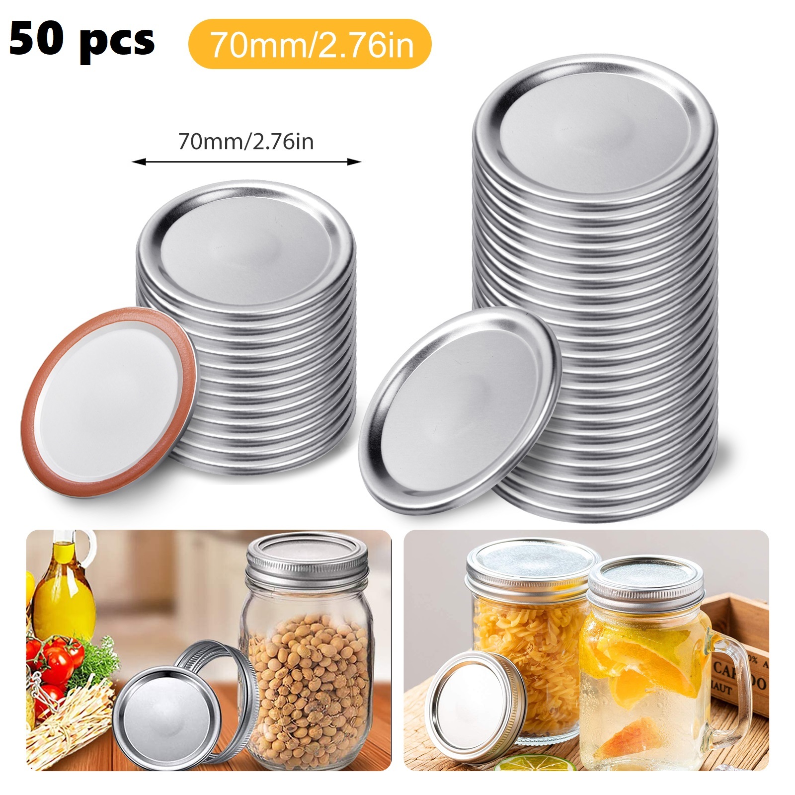 Promotional goods Free shipping Delivery US 10Pcs Mason Jars Split-Type ...