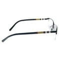 Burberry BE1282 Metal Unisex Semi-Rimless Eyeglasses Black Palladium ...