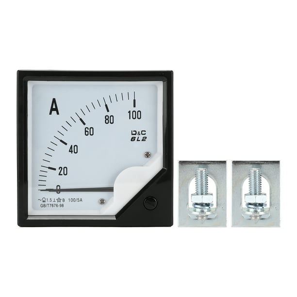 Pointer Current Meter,6L2 100A/5A Analog Panel Needle Panel Meter ...