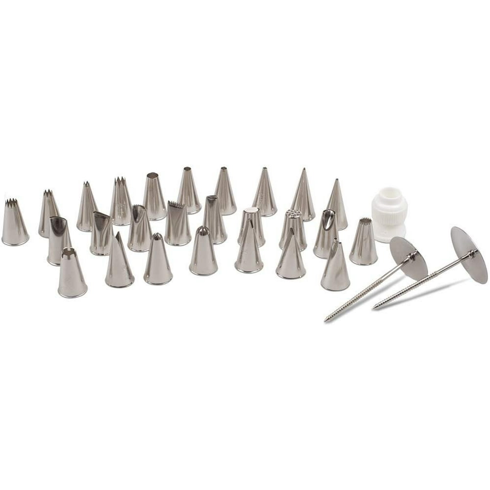Ateco Stainless Steel Pastry Tip Set - 29 Piece - Walmart.com - Walmart.com