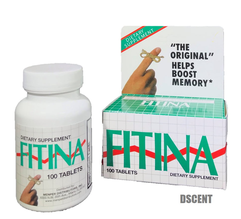Fitina "The Original Helps Boost Memory" Daily Dietary Supplement 100 ...