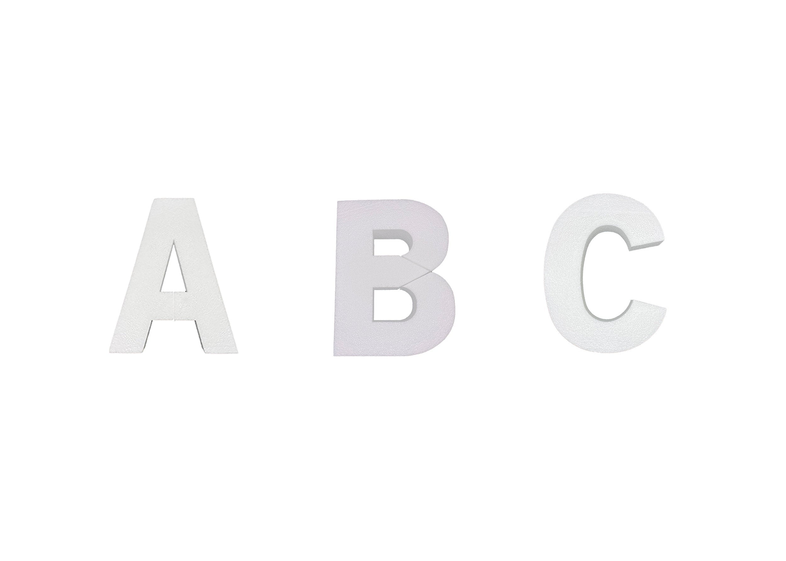 12 Inch Smooth Foam Letters - Great for Arts and Craft & DIY A-Z ...