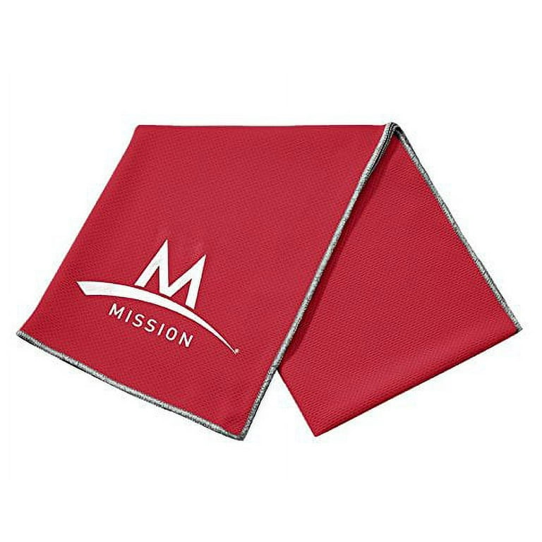 Mission Enduracool Techknit Cooling Towel Large Maroon Walmart