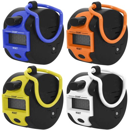 Set of 4 electronic counters - 5-digit LED display - Manual mechanical ...