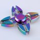 Rainbow Brass EDC Triangle Fidget Spinner Toys High Speed Hand Finger ...