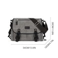 Messenger Bag for Men,Water Resistant Unisex Canvas Shoulder Bag ...