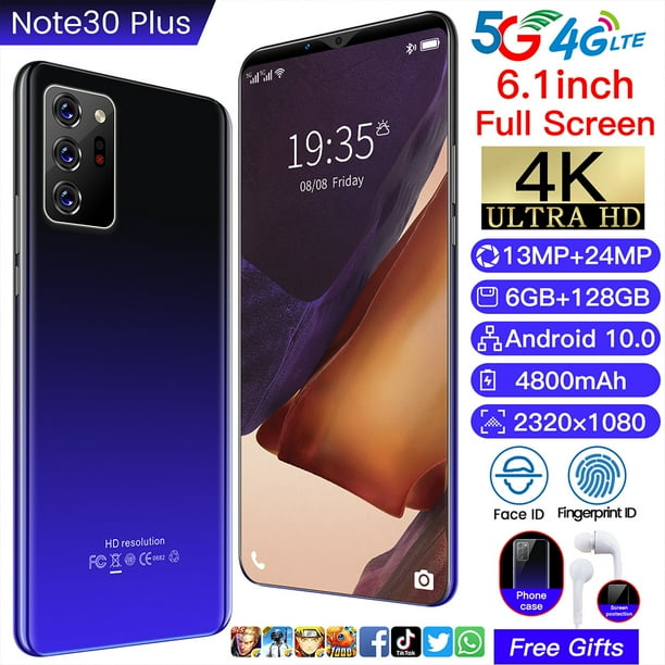 5.8-inch HD+ Full Screen Note30 Plus Smartphone 8gb+256gb 4800mah 5G ...