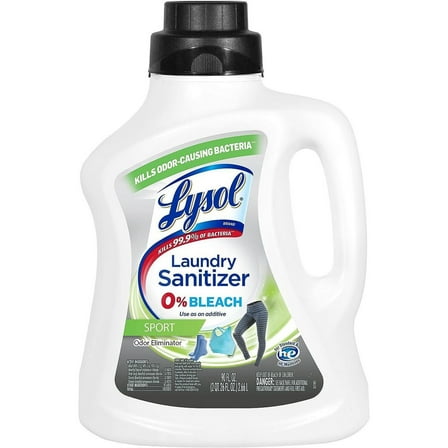 Lysol Sport Laundry Sanitizer, Bacteria Causing Laundry Odor Eliminator ...