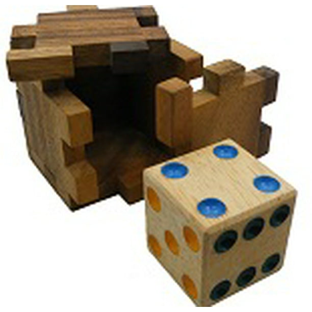Hidden Dice Cube - Interlocking Wooden Puzzle - Walmart.com - Walmart.com