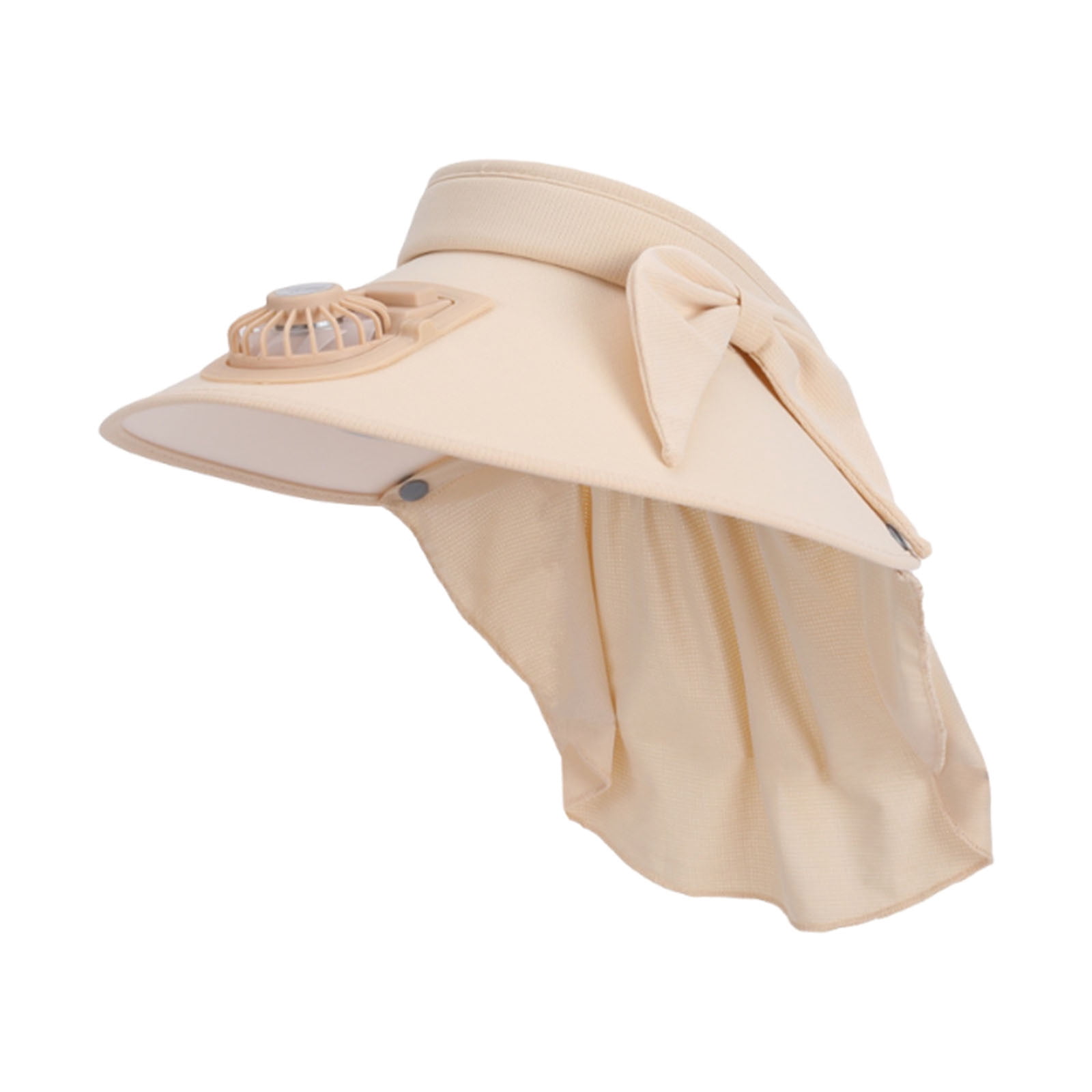 Sombrero para el sol giratorio de 360 grados con ventilador recargable ...