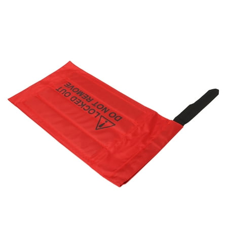 Lockout Bag, Red Lockout Bag Enough Space Warning Signs For Vehicle ...