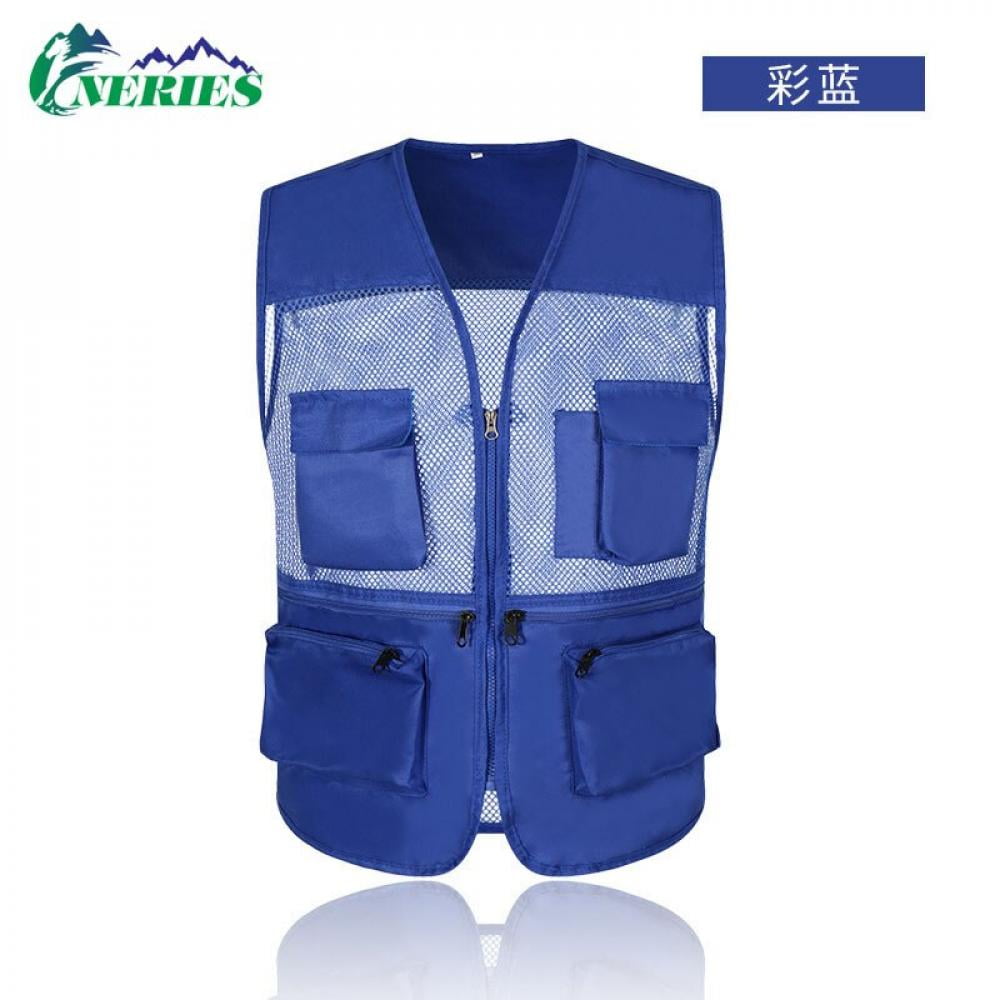 Left wind Outdoor Vests Quick Dry Breathable Multi Pocket Mesh Jackets ...
