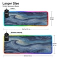 Large RGB Wireless Charging Mouse Pad Star Marble Swirls14 LED Modes ...