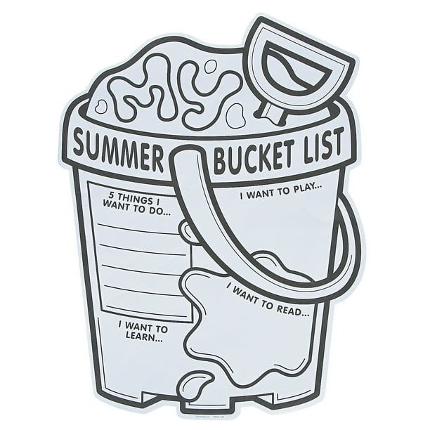 My Summer Bucket List Color Your Own Poster Craft Kits 30 Pieces my-summer-bucket-list-color-your-own-poster-craft-kits-30-pieces